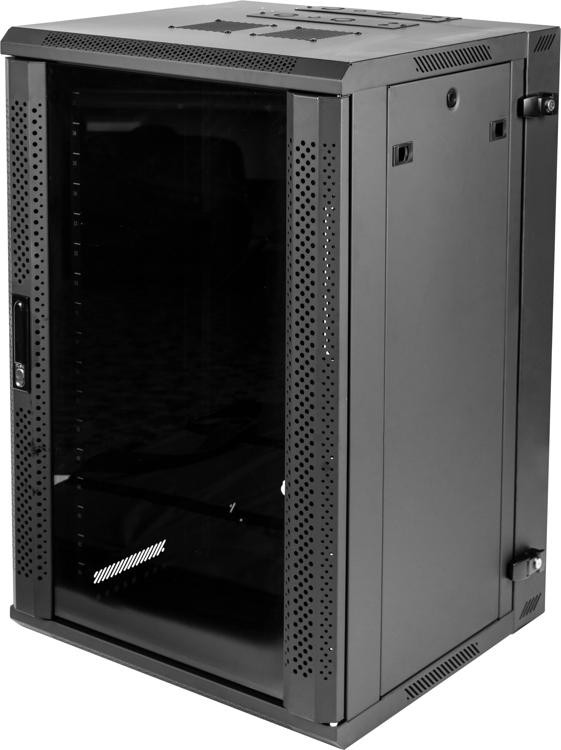 Gator GRW1012509 - 12U Fixed Wall Rack with Glass Door | Sweetwater