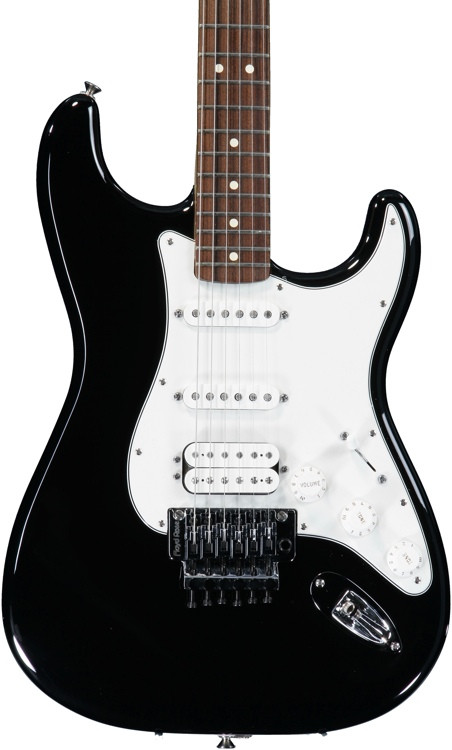 Fender Standard Strat HSS with Locking Tremolo - Black | Sweetwater