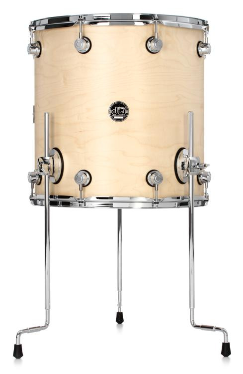 DW Performance Series Floor Tom - 16 x 16 inch - Natural Satin Oil ...