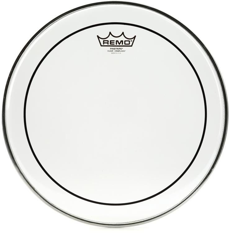 Remo Pinstripe Clear Crimplock Tenor Drumhead - 14 inch | Sweetwater