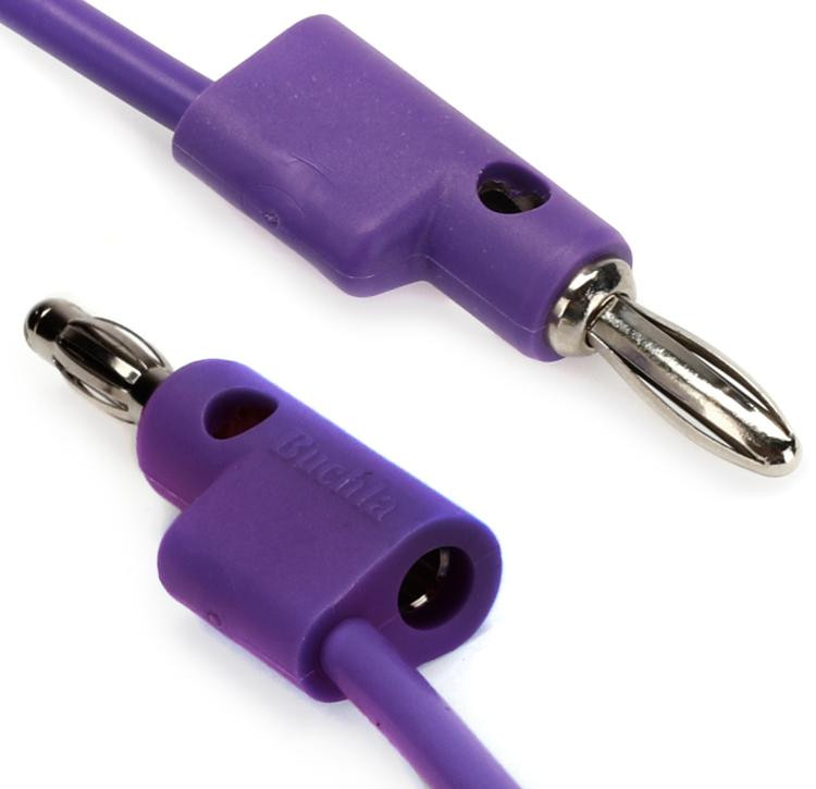 Buchla CV Banana Patch Cable - 40-inch, Violet | Sweetwater