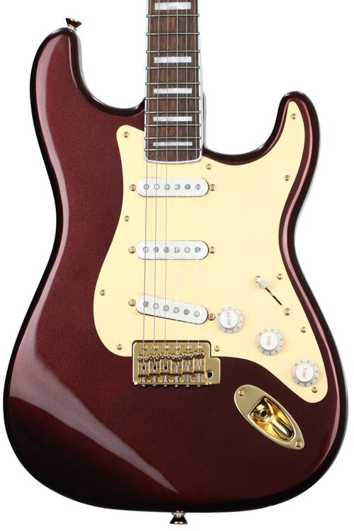 Squier 40th Anniversary Gold Edition Stratocaster - Ruby Red Metallic ...