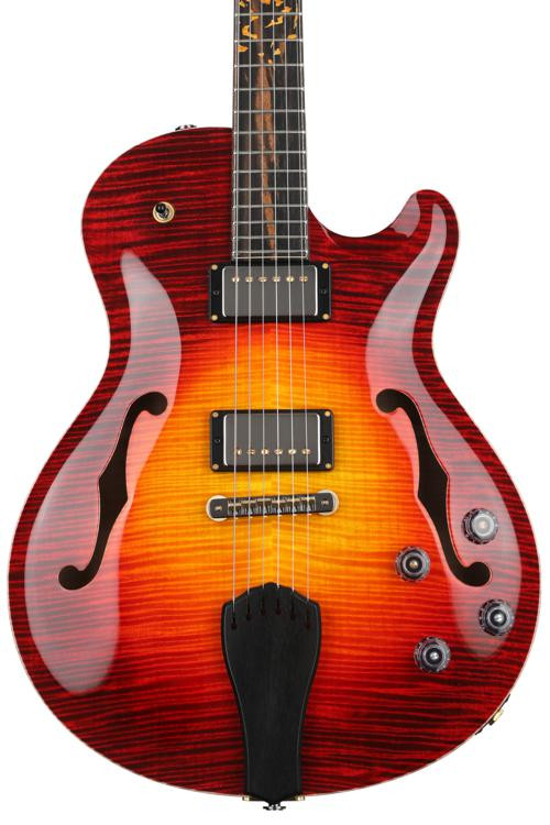 PRS Private Stock #7963 Singlecut Archtop Owls In Flight - Sunset ...