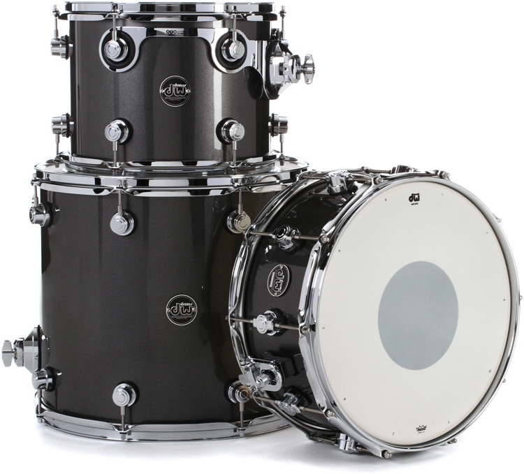 DW Performance Series 3-piece Tom/Snare Pack - Gun Metal Metallic ...