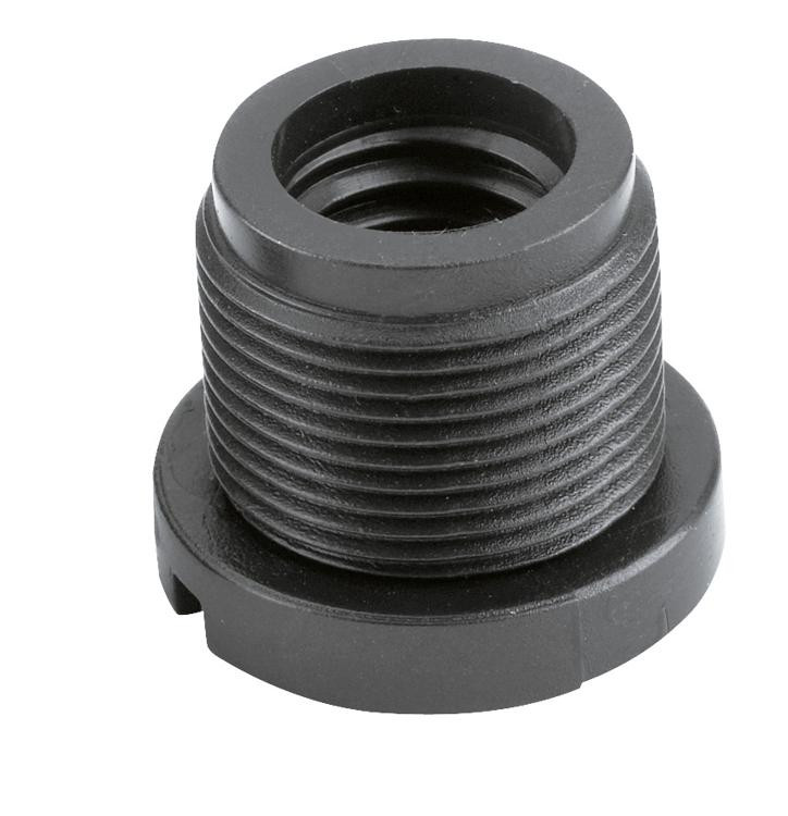 K&M 85045 Thread Adapter, Locking Ring - 3/8" Female, 5/8" 27 Gauge ...