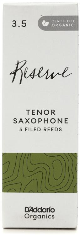 D'Addario Organics Reserve Tenor Saxophone Reeds - 3.5 (5-pack ...