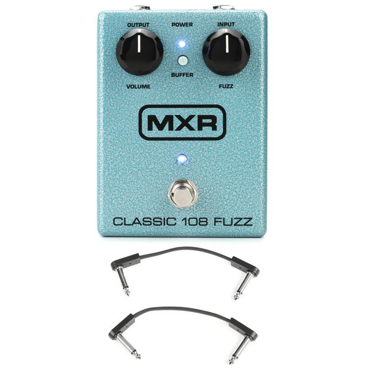MXR M173 Classic 108 Fuzz Pedal with 3 Patch Cables | Sweetwater