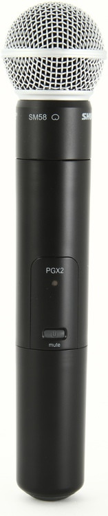 Shure PGX2/SM58 Handheld Wireless Transmitter - J6 Band, 572 - 590 MHz ...
