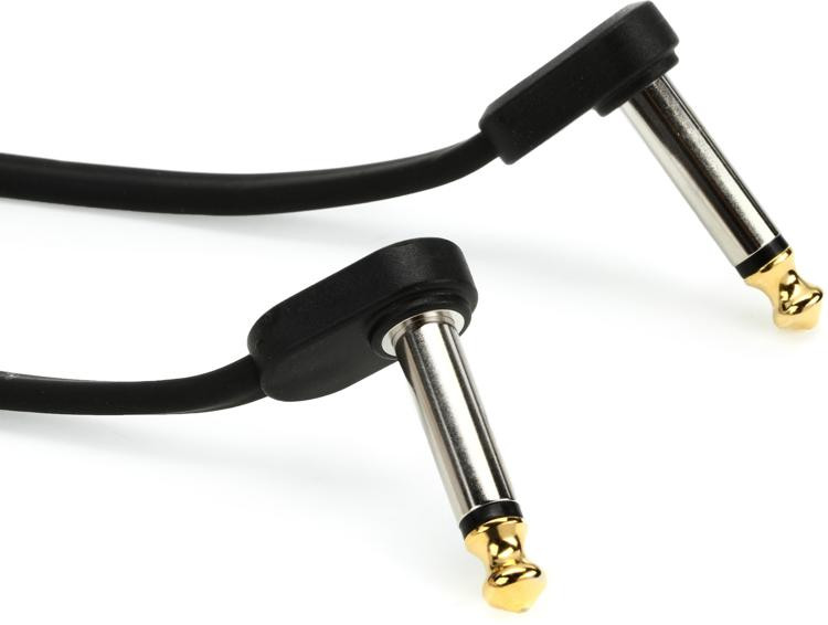 D'Addario PW-FPRR-01 Right Angle to Right Angle Flat Patch Cable - 1 ...