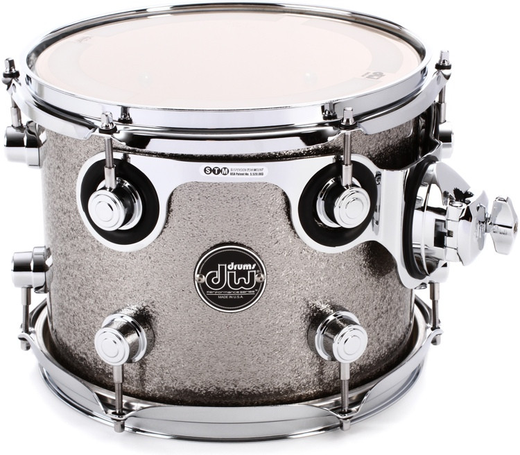 DW Performance Series Mounted Tom - 8 x 10 inch - Titanium Sparkle ...