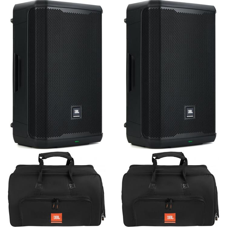 JBL PRX912 12-inch Powered Loudspeaker Pair Bag Bundle | Sweetwater