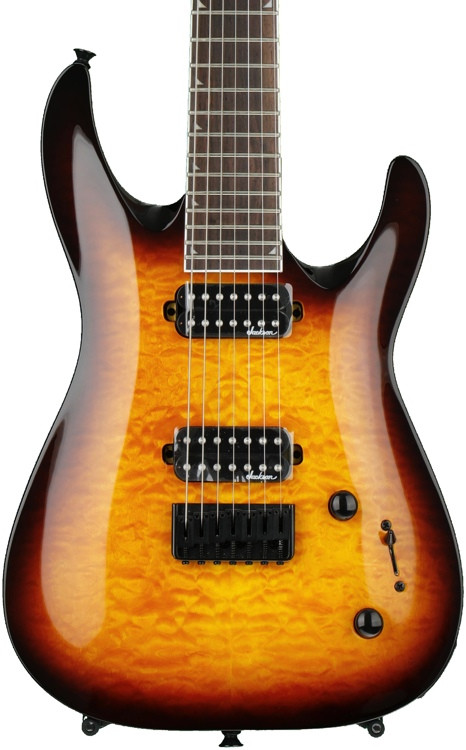 Jackson JS Series Dinky JS32-7Q - Tobacco Burst | Sweetwater