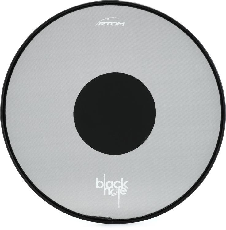 RTOM Black Hole Snap-on Mesh Bass Drum Practice Pad Version 2 - 22-inch ...