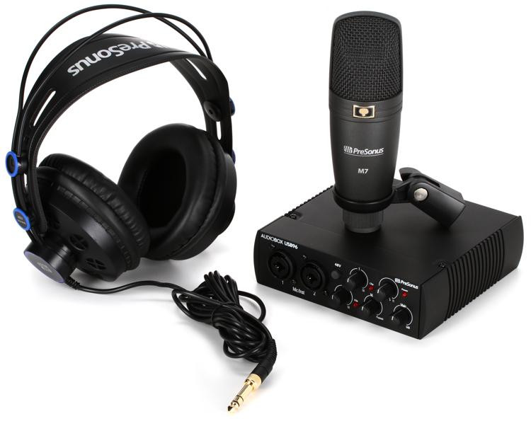 PreSonus AudioBox 96 Studio Hardware and Software Recording Bundle ...