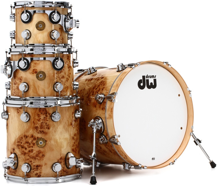 DW Collector's Series Jazz Exotic 4-piece Shell Pack with 20" Bass Drum ...