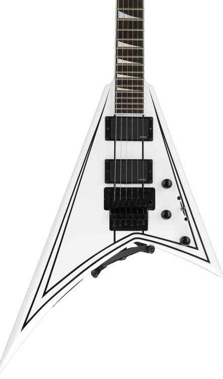 Jackson RRXMG X Series Rhoads - Snow White with Black Pinstripe ...