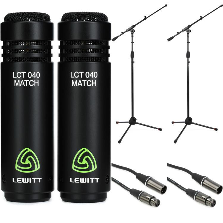 Lewitt LCT 040 MATCH Small-diaphragm Condenser Microphone With Stands ...