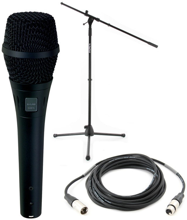 Shure SM87 with Stand & Pro Co Cable - Mic Month Bundle | Sweetwater