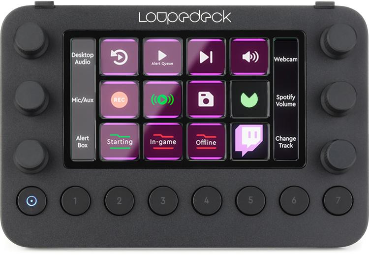 Loupedeck Live Customizable Desktop Interface | Sweetwater