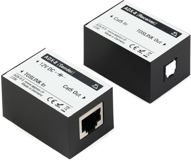 Appsys ADX-8 Kit ADAT Cat 5 Extender | Sweetwater