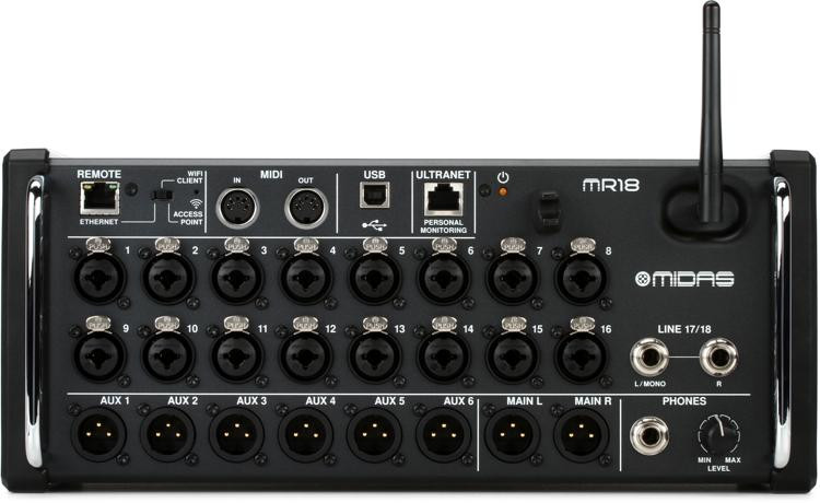 Midas MR18 18-channel Tablet-controlled Digital Mixer | Sweetwater