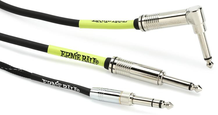 Ernie Ball P06411 Instrument and Headphone Combo Cable | Sweetwater
