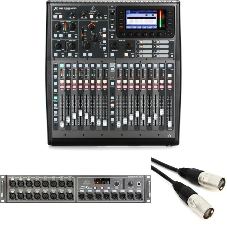 Behringer X32 Producer Digital Mixer with S16 Stage Box Bundle | Sweetwater