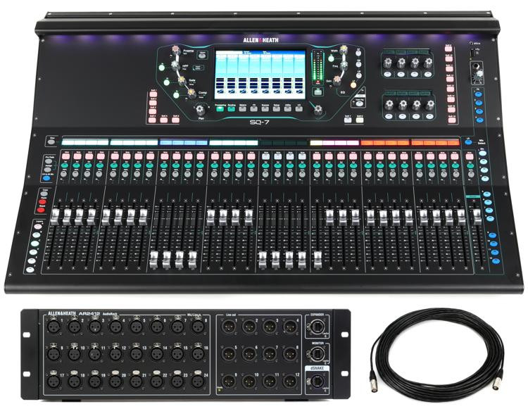 Allen & Heath SQ-7 48-channel Digital Mixer and Stage Box Bundle ...
