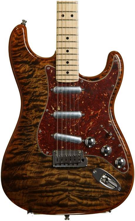 Fender Custom Shop Quilt Maple Top Artisan Stratocaster - Tigereye ...