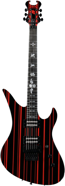 Schecter Synyster Gates Custom - SYN Black w/Red Stripes | Sweetwater