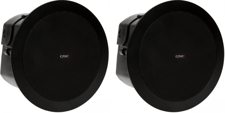 QSC AcousticDesign AD-C4T 4.5-inch 2-way Ceiling Speaker - Black ...