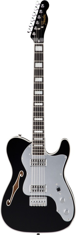 Fender Telecaster Thinline Super Deluxe - Black | Sweetwater