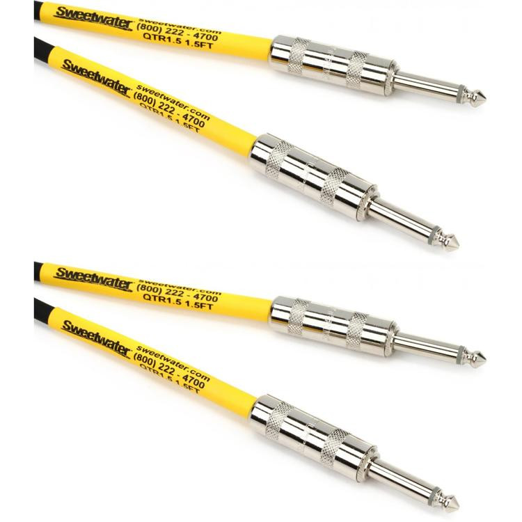 Pro Co EG-1.5 Excellines Straight to Straight Patch Cable (2-Pack) - 1. ...