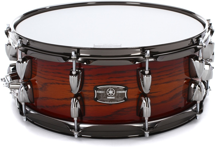 Yamaha Live Custom Snare Drum - 5.5" x 14" Amber Shadow Sunburst ...