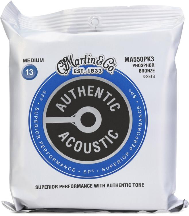 Martin MA550 Authentic Superior Performance Acoustic Guitar Strings ...