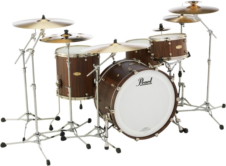 Pearl Masterworks Modern Dry Exotic 4-piece Shell Pack with Snare Drum ...