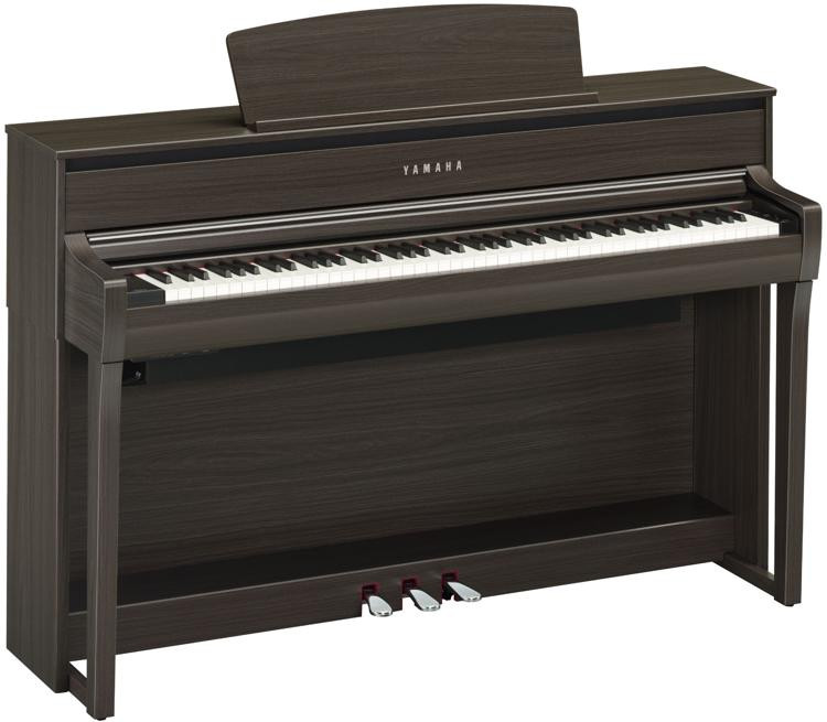 Yamaha Clavinova CLP-775 Digital Upright Piano with Bench - Dark Walnut ...
