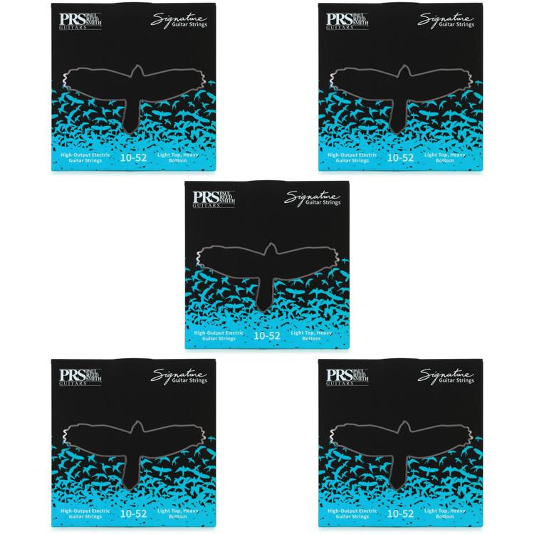 PRS Signature Electric Guitar Strings - .010-.052 Light Top Heavy ...