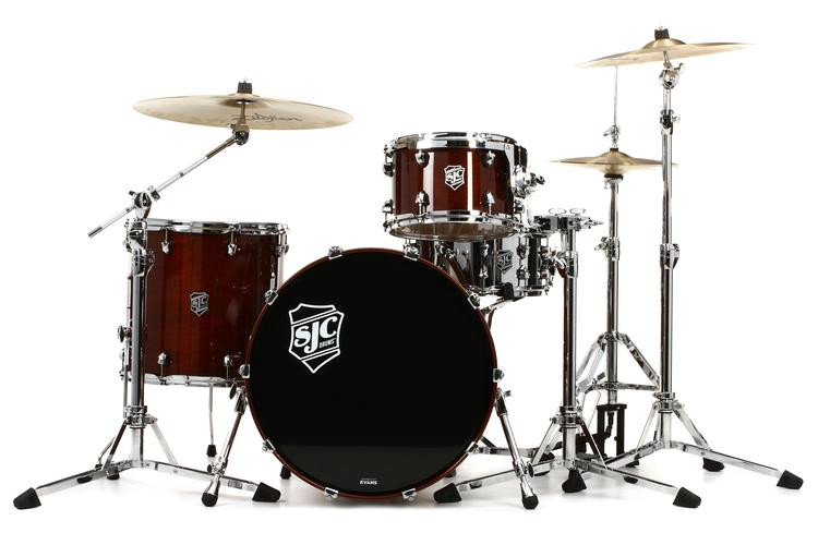 SJC Custom Drums Paramount 3-piece Shell Pack - Walnut | Sweetwater