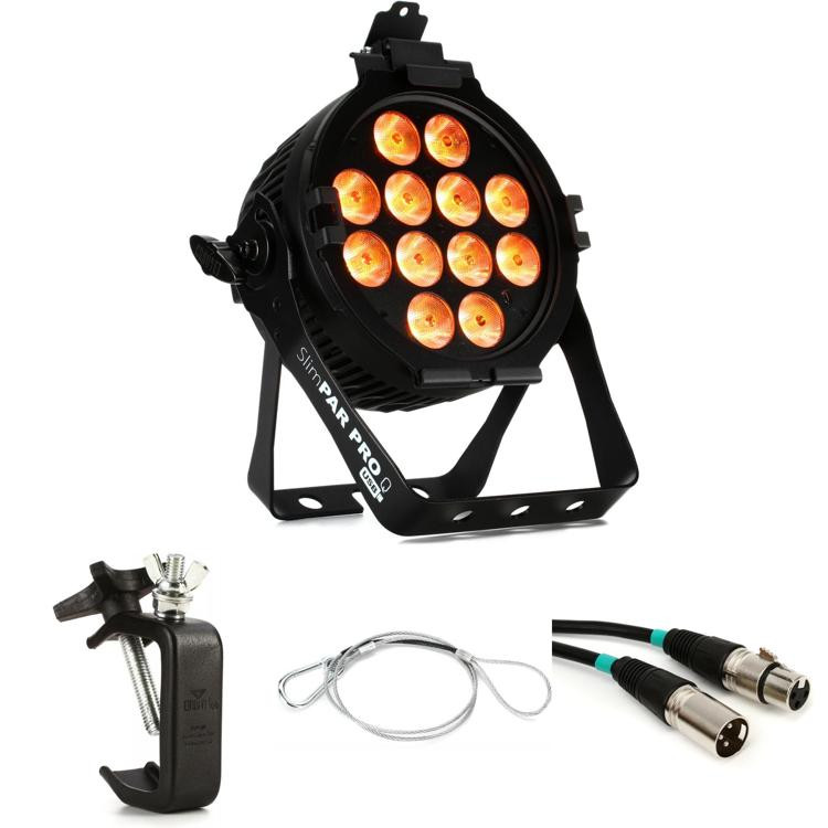 Chauvet DJ SlimPAR Pro Q USB RGBA Par Essentials Bundle | Sweetwater