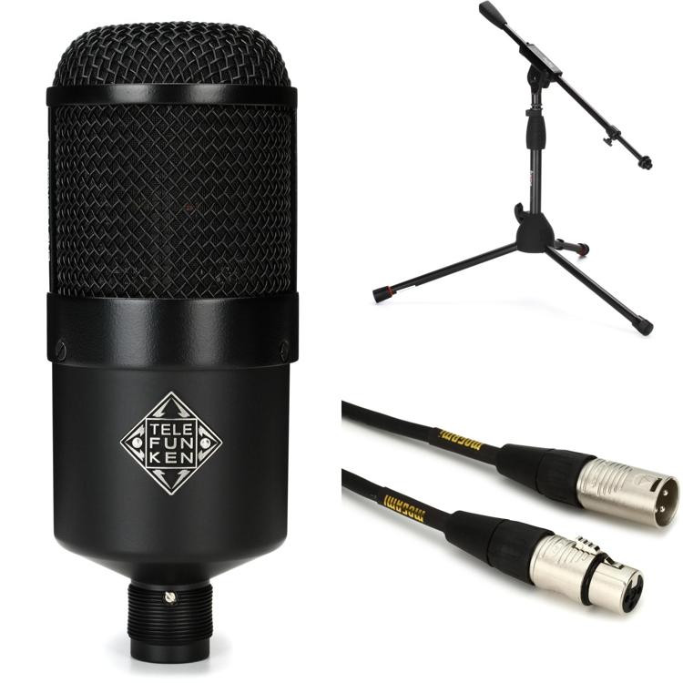 Telefunken M82 Cardioid Dynamic Kick Drum Microphone with Stand and ...