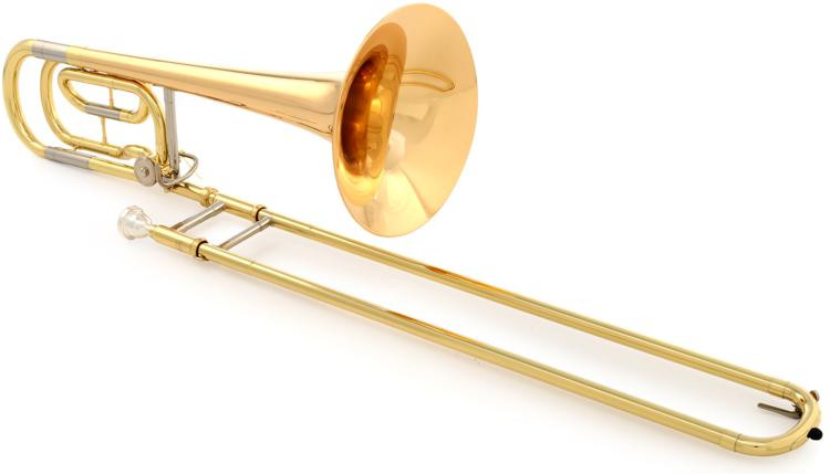 Yamaha YBL-421G Intermediate Bass Trombone - Clear Lacquer with Gold ...