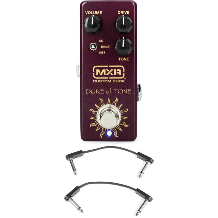 MXR Duke of Tone Overdrive Pedal with 3 Patch Cables | Sweetwater