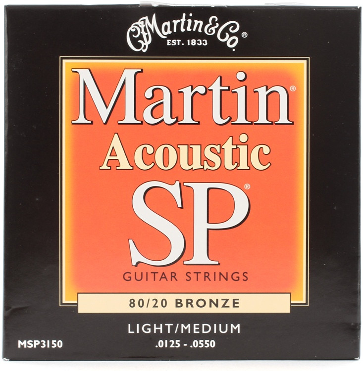 Martin MSP-3150 SP 80/20 Bronze Light/Medium Acoustic Strings | Sweetwater