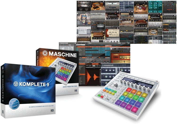 Native Instruments Maschine + Komplete 9 Bundle - White | Sweetwater