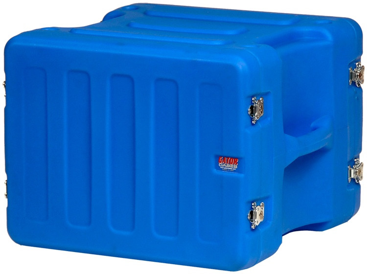 Gator G-PRO-8U-19-BL - 8U, 19" Deep Molded Audio Rack; Blue | Sweetwater