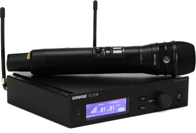 Shure SLXD24/K8B Digital Wireless Handheld Microphone System - H55 Band ...