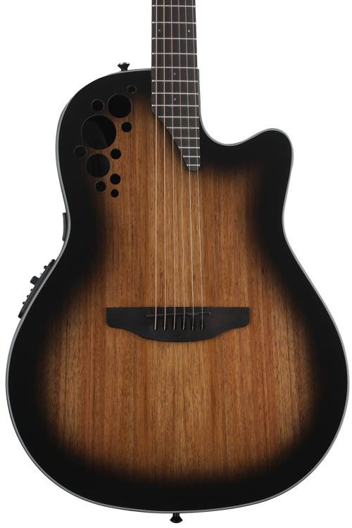 Ovation CS44P-ABLKW-G Celebrity Exotic Selection Acoustic-electric ...