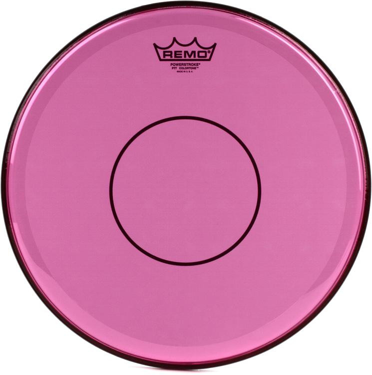 Remo Powerstroke 77 Colortone Pink Snare Drumhead - 14 inch | Sweetwater