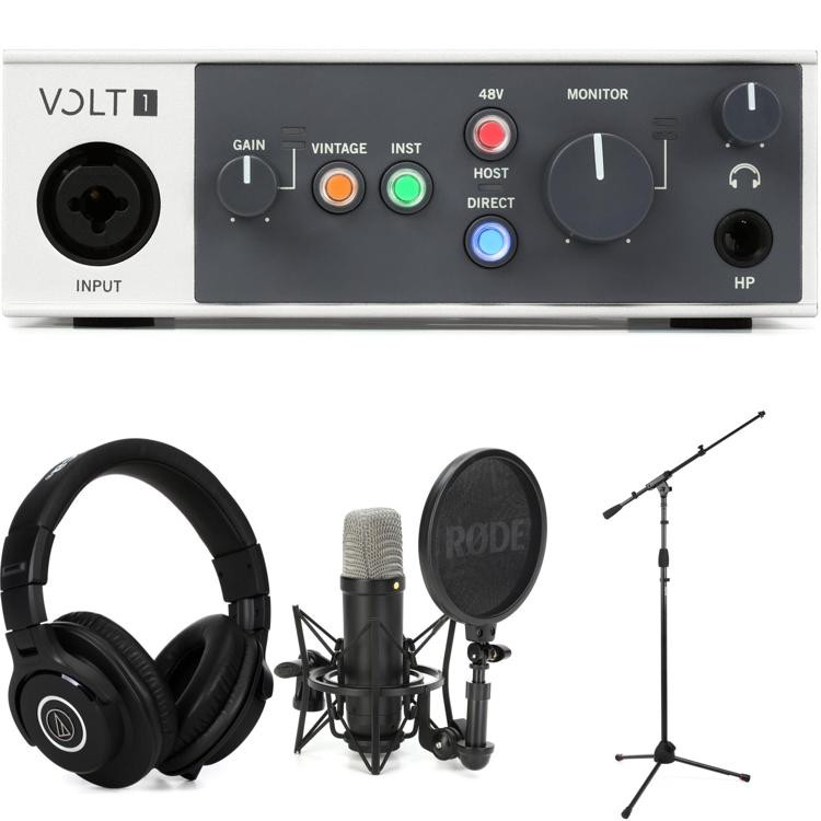 Universal Audio Volt 1 Audio Interface and Rode NT1-A Mic Bundle | Sweetwater